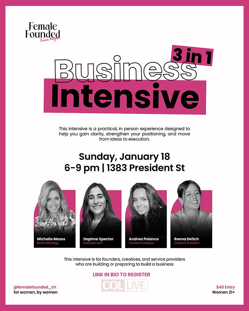 Sunday: Women Business Owners Event in Crown Heights